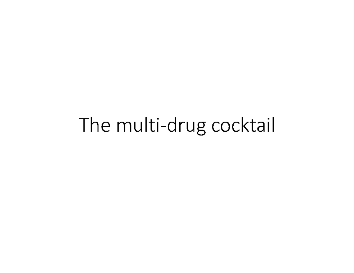 HIV Multi-Drug Cocktail Midterm Study Guide - Studocu
