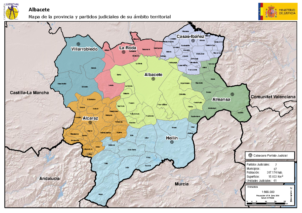 Albacete Mapa de la Provincia y Partidos Judiciales - Studocu