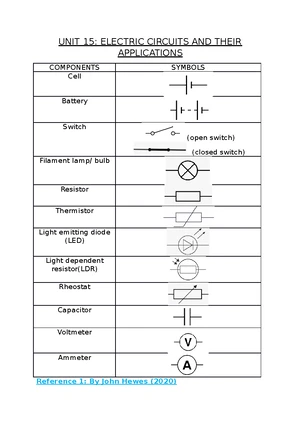 Physics assignment: Assignment Electricity Unit 15 and B coursework ...