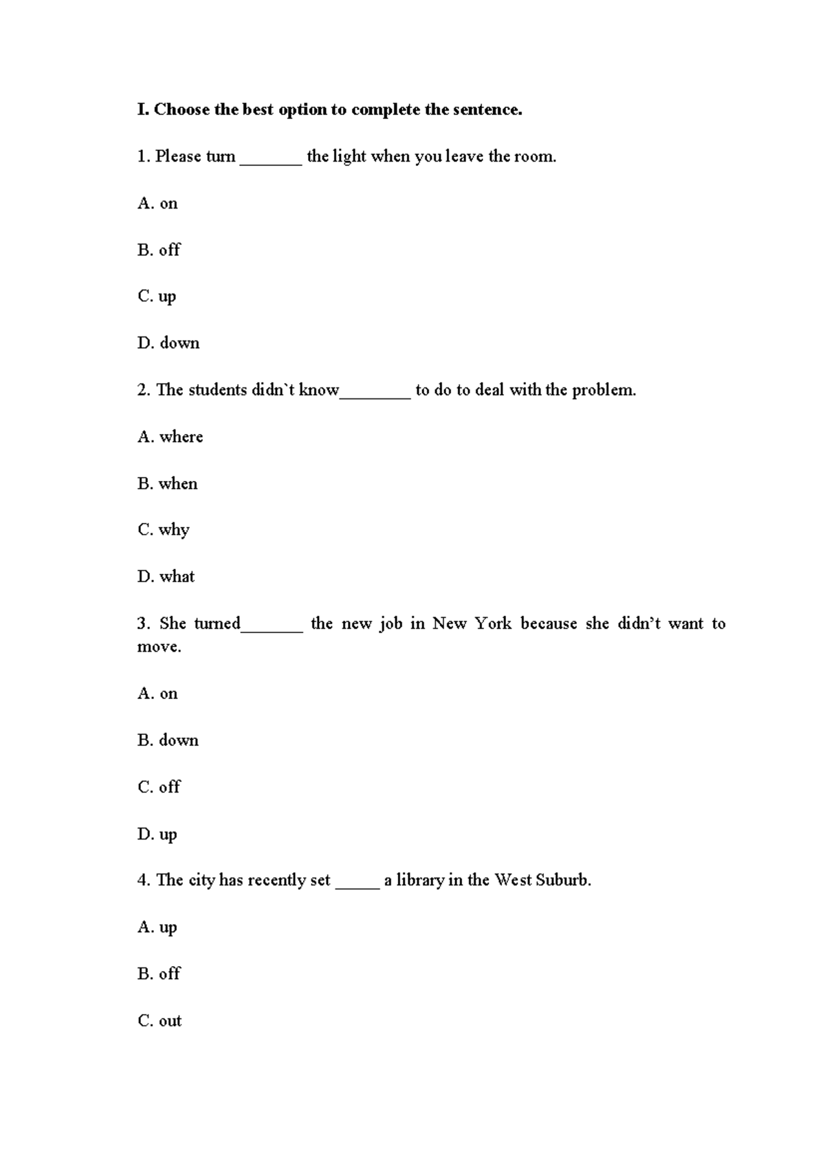 De2 - Quiz on Sentence Completion and Sources of Stress - Studocu