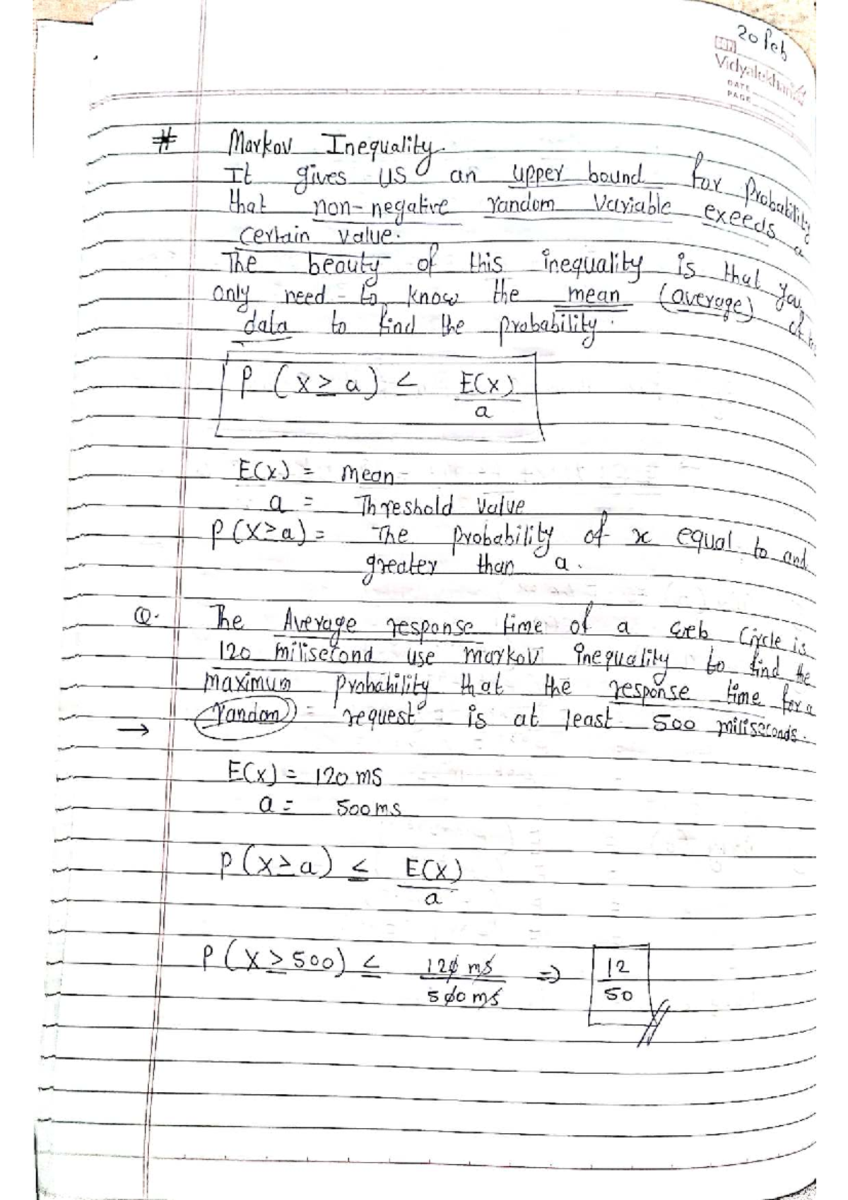 Statistics Notes on Markov Inequality and Poisson Distribution - SE ...