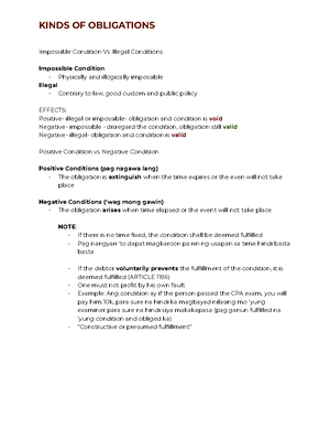 obligations & contracts: different obligations easy - different ...