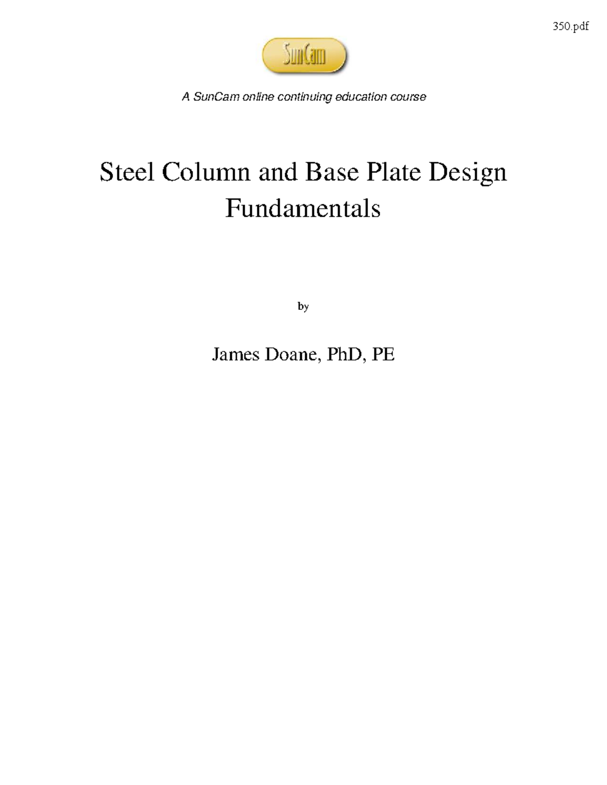 Steel Column & Base Plate Design Fundamentals (Course 350) - Studocu
