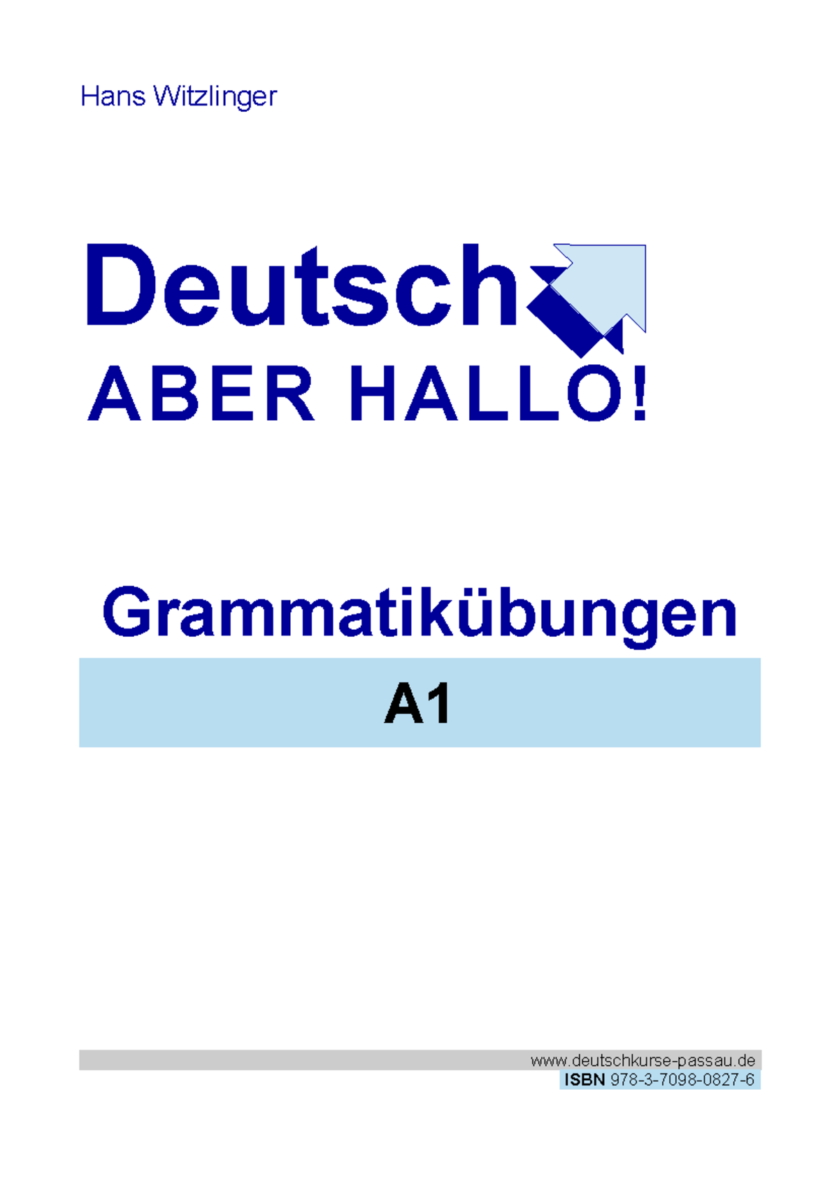 Grammatikübungen A1 für Deutsch ABER HALLO! - Lektionen und Übungen ...