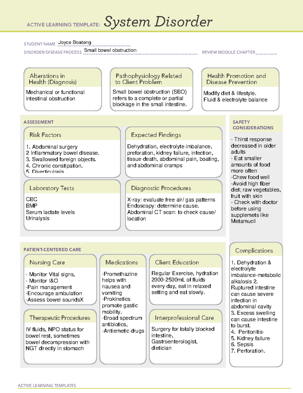 System Disorder: Small Bowel Obstruction Overview (SBO) - Active ...