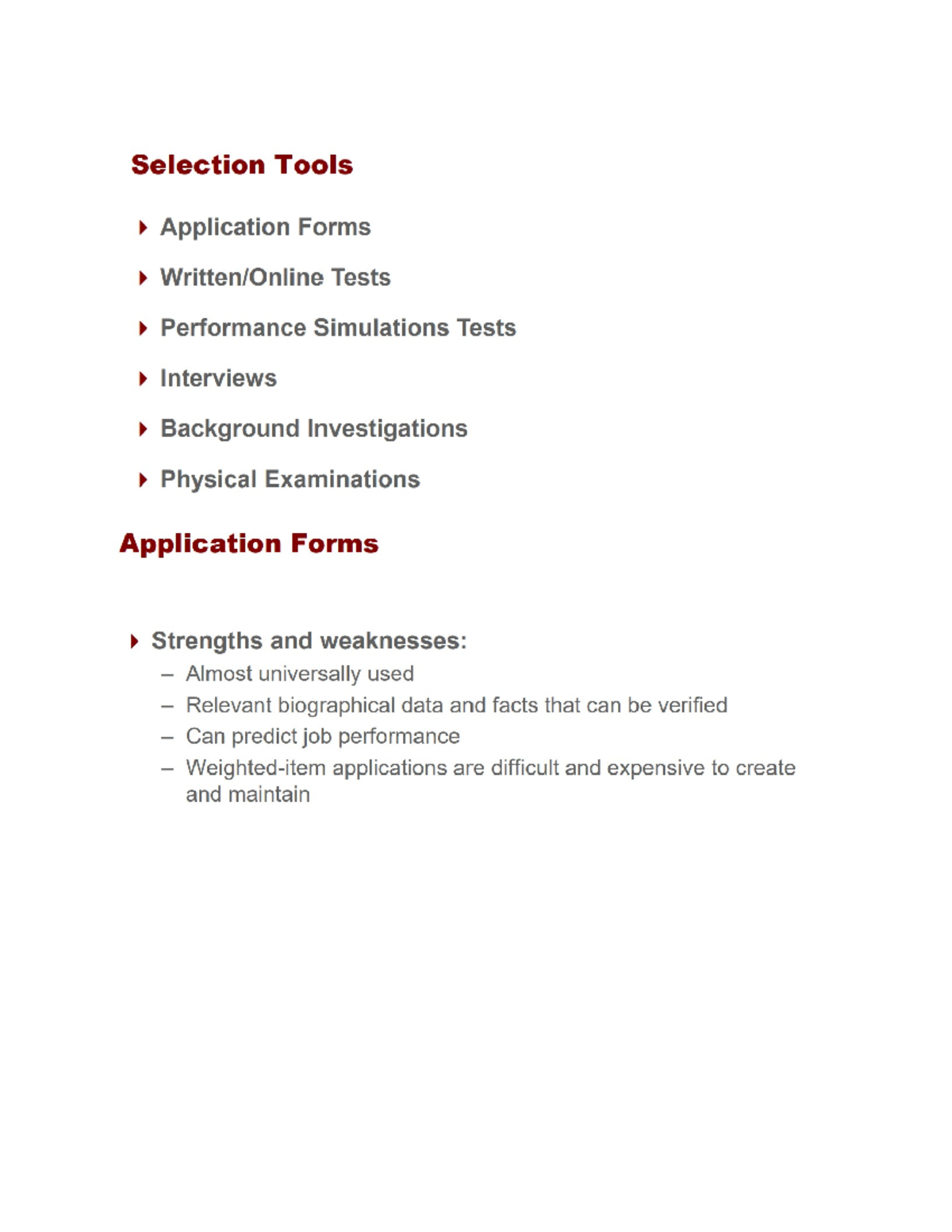 Hr5 - chapter 5 - Human Resource Management - Selection Tools ...