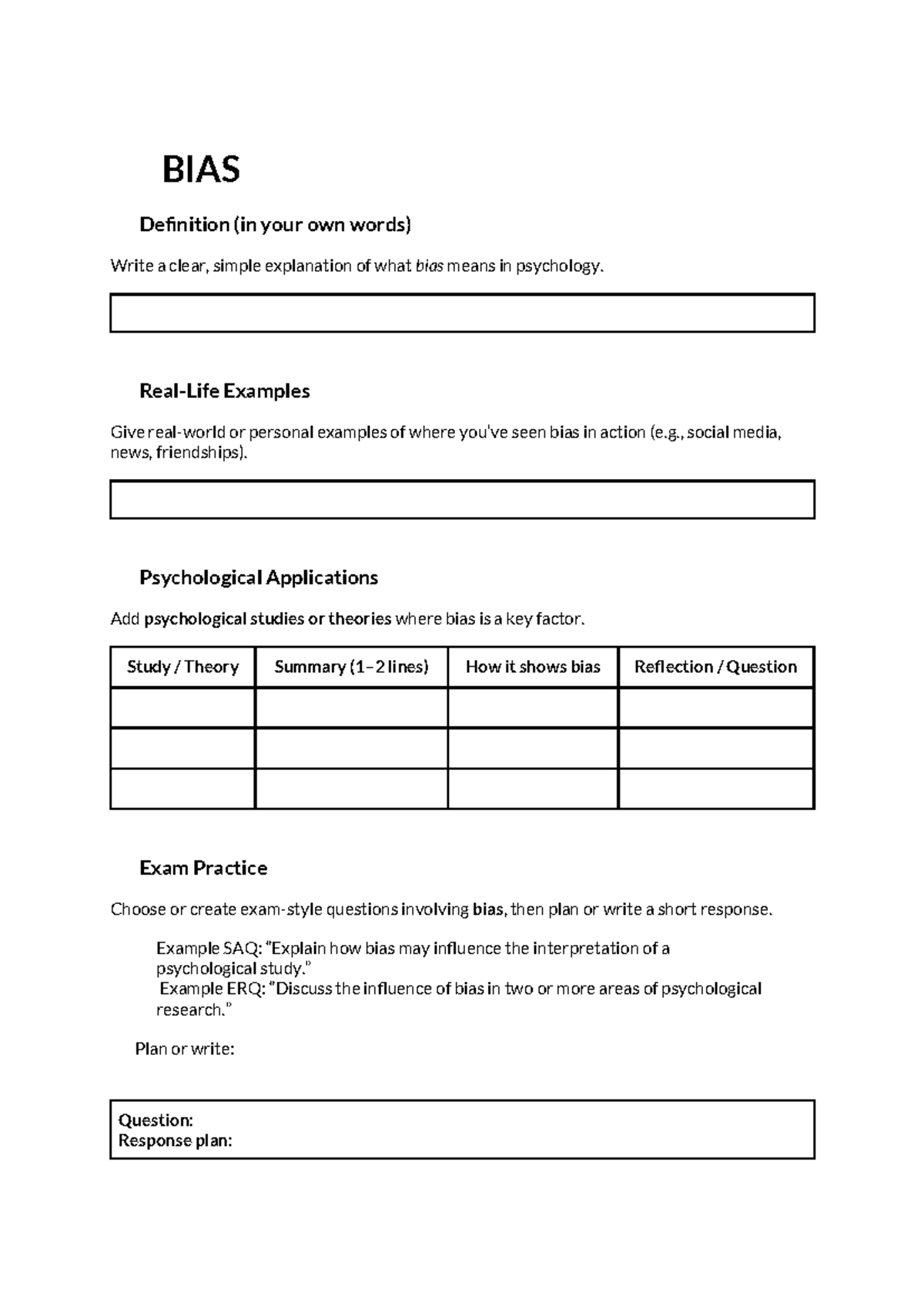 Psychology 101: Understanding Bias - Definitions, Examples ...