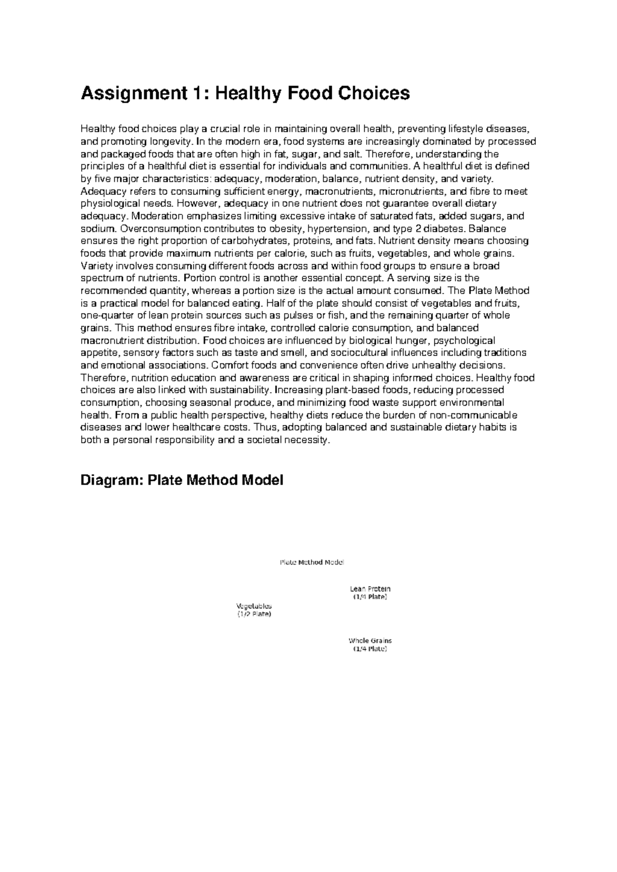 DU Assignment: Healthy Food Choices & HFSS Overview - Studocu