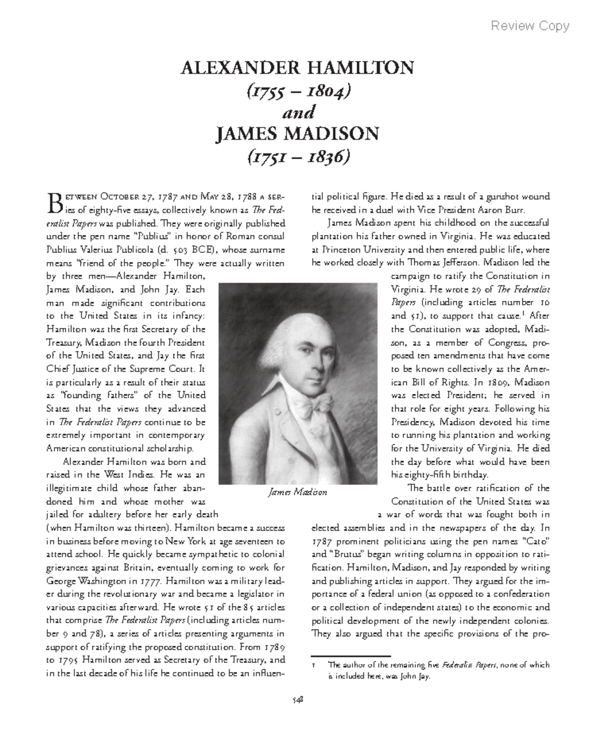 The Federalist Papers No. 78: Analysis of the Judicial Department and ...