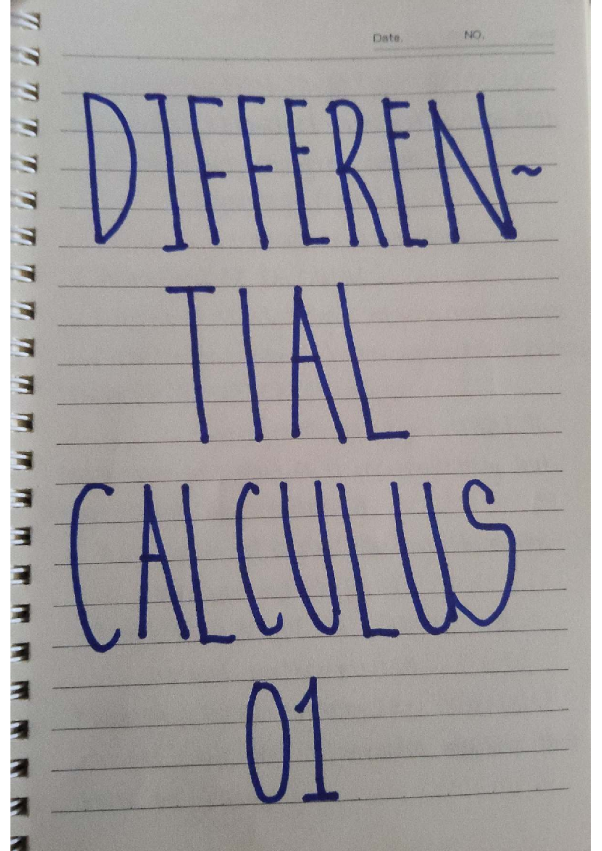 Differential Calculus 01: Introduction to Derivatives and Functions - Studocu