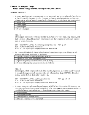 C19 - practice questions for chapter 19 alterations of hormonal ...