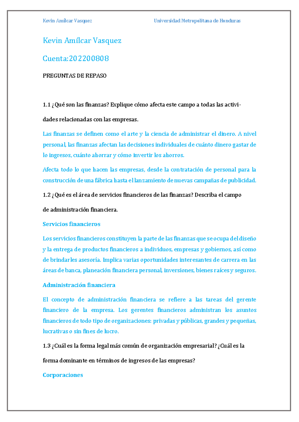 Guía 01: Preguntas de Repaso en Finanzas – Amdon Finaciera II - Studocu