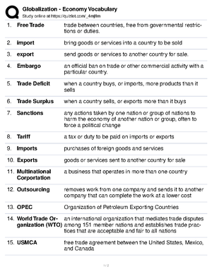 Econ- The Global Economy - Study online at quizlet/_2d0g2q When a ...