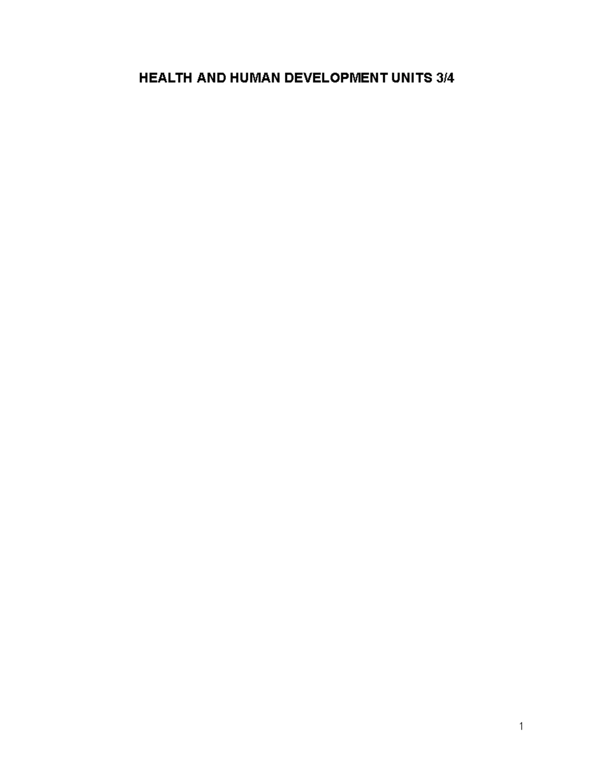 Practice SAC Questions for VCE Health & Human Development Units 3 & 4 ...