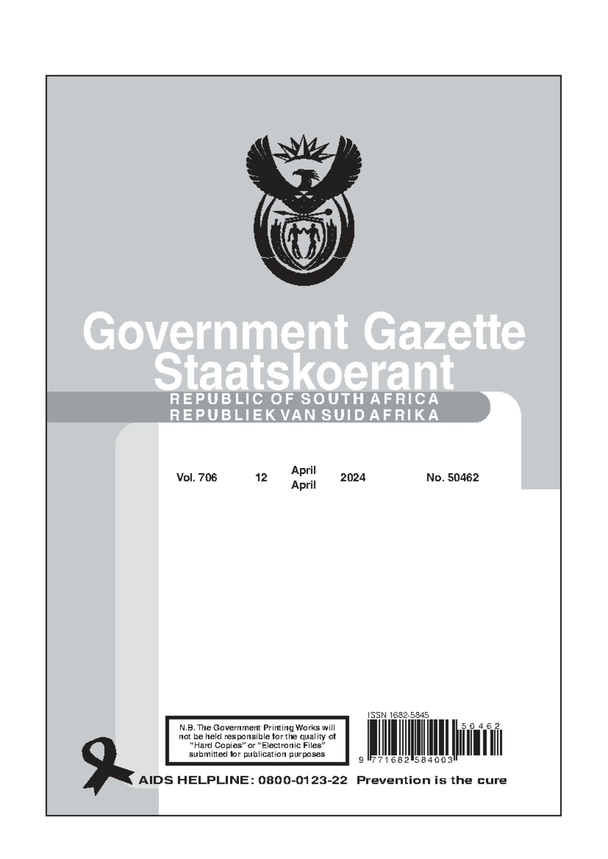 Government Gazette No. 50462 - 12 April 2024 Edition - Studocu