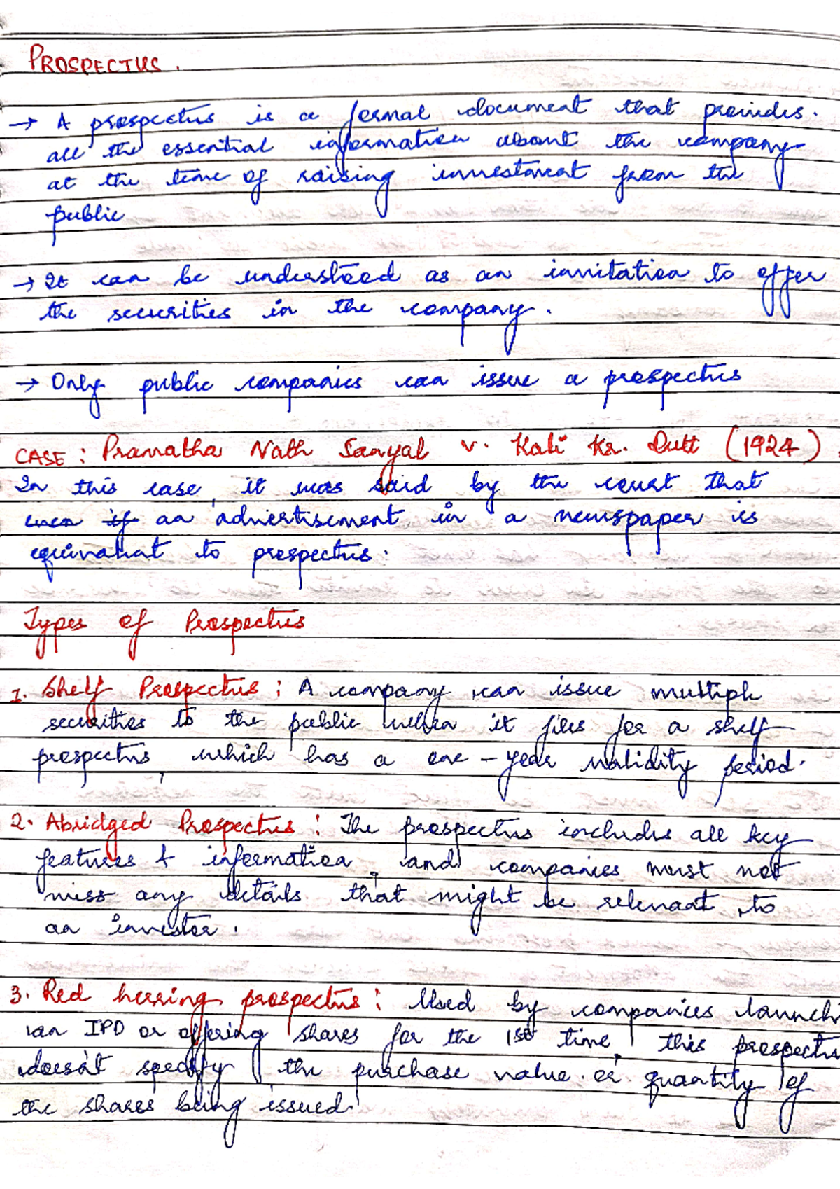 Prospectus & Statement in Lieu: Key Insights & Case Study Analysis ...