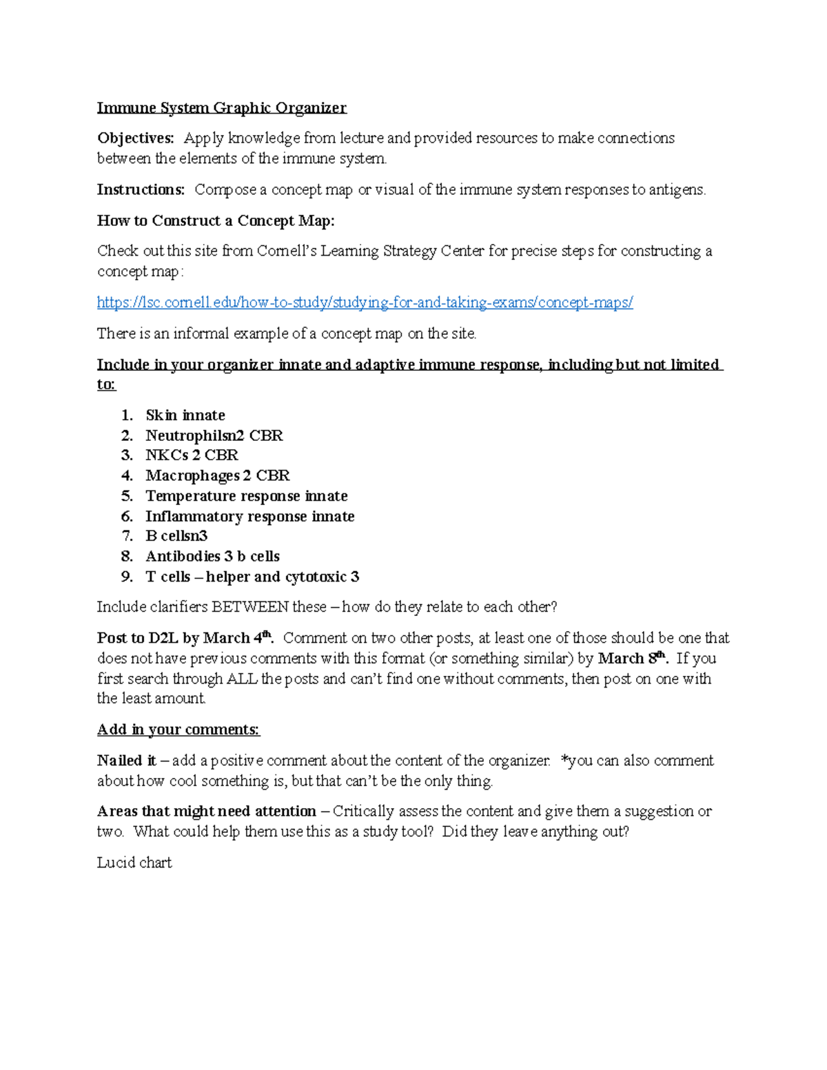 Immune System Graphic Organizer - Immune System Graphic Organizer ...
