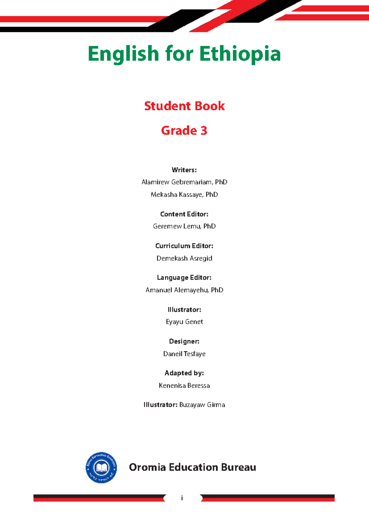 English for Ethiopia - Grade 3 Student Book (Unit 1 & Unit 2 Activities ...