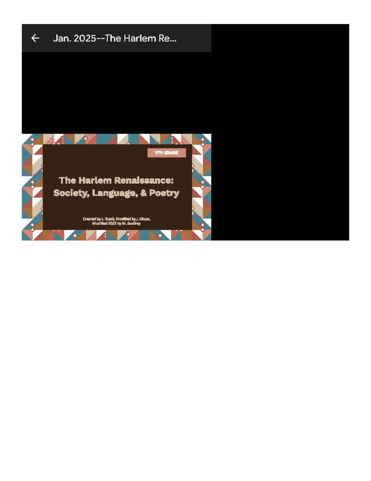 Harlem Renaissance: Society, Language, and Poetry Overview (ENG 202 ...