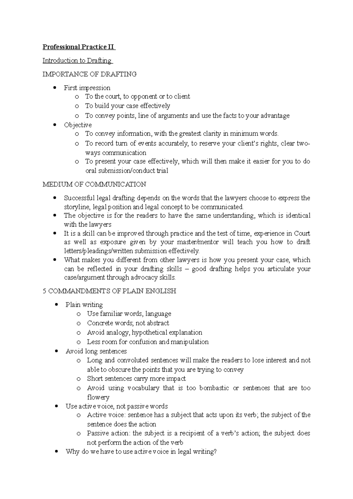 Chapter 1 - Intro to Drafting: Key Elements for Legal Practitioners ...