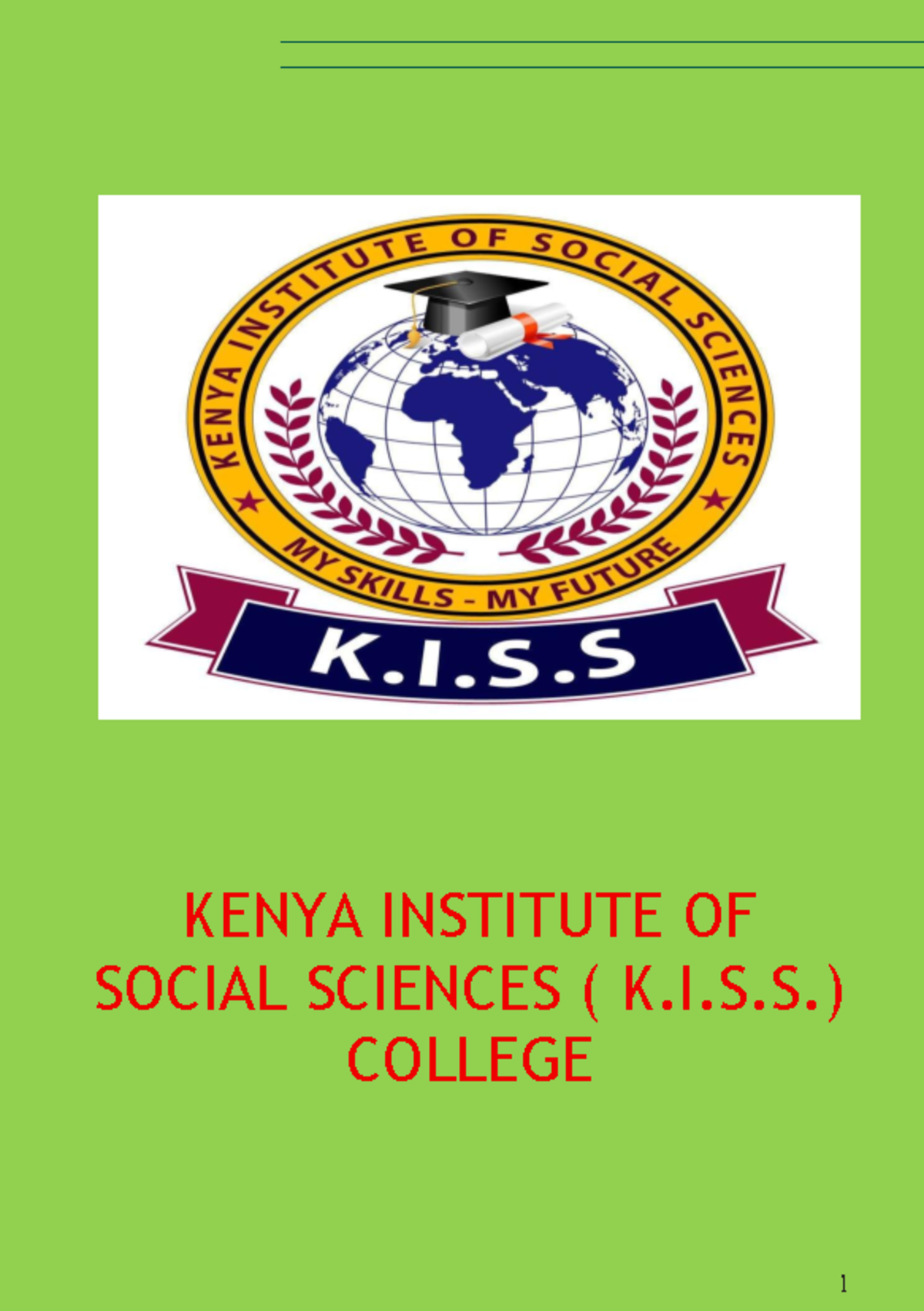 K.I.S.S. College Course Offerings and Exam Details Brochure - Studocu