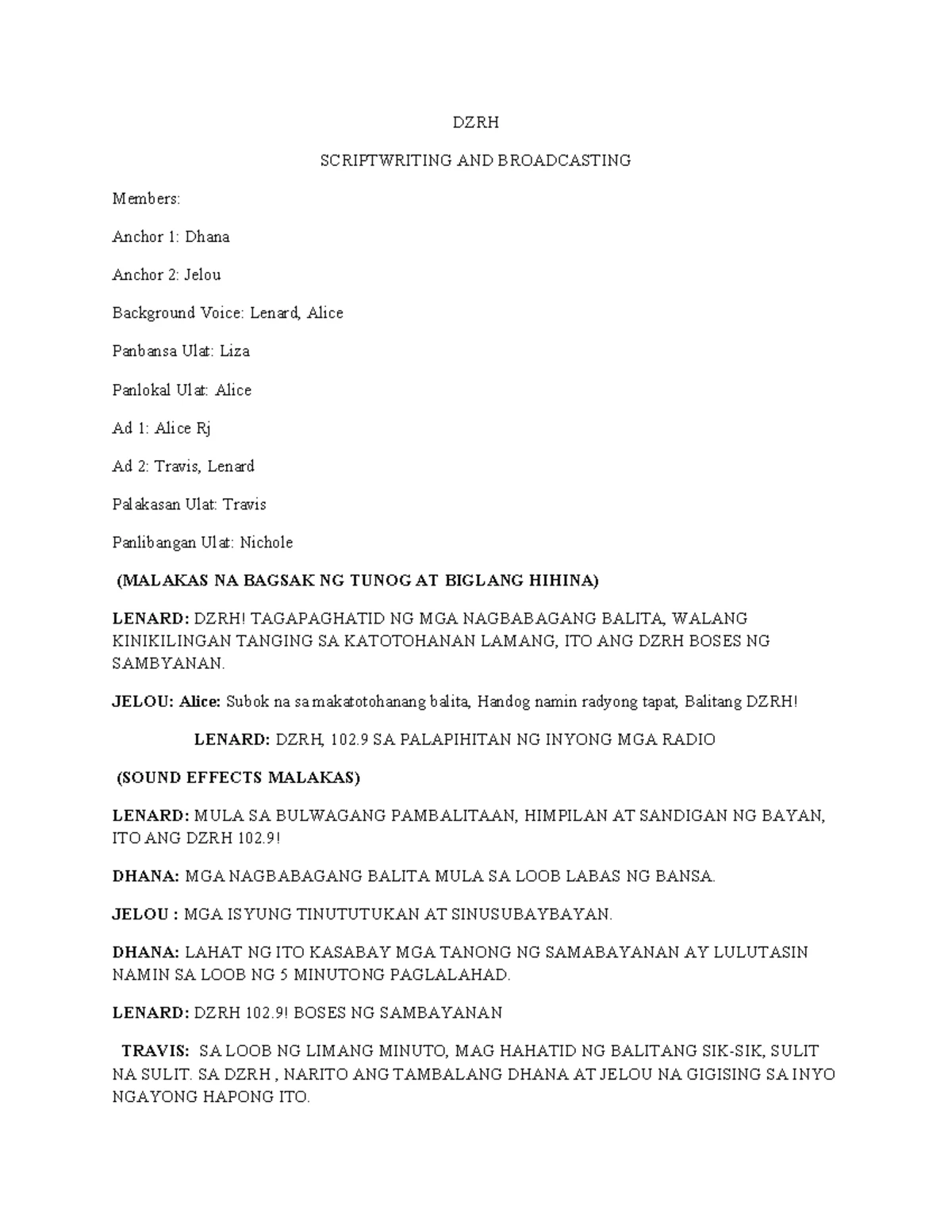 ANAK- Script-final - hhelloooo - ANAK SCRIPT FIRST SCENE: AIRPORT ...