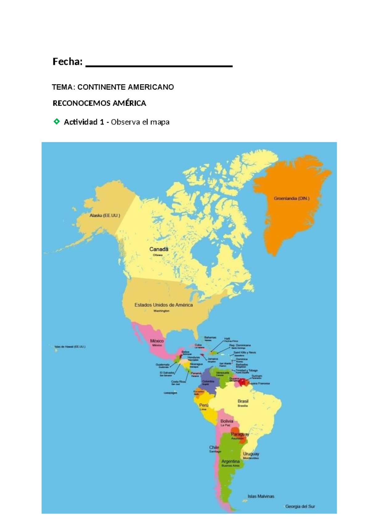 06 Ciencias Sociales 6°: Estudio del Continente Americano y la ...