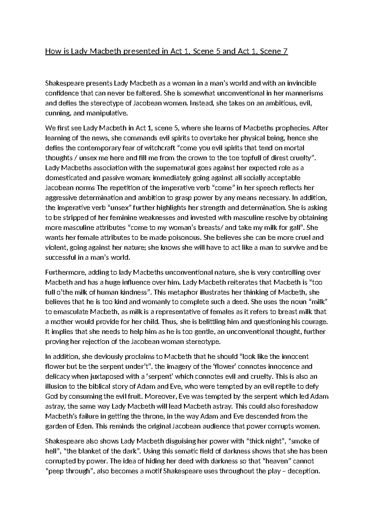 Analyzing Text: Success Criteria & Sentence Starters for Writing - Studocu