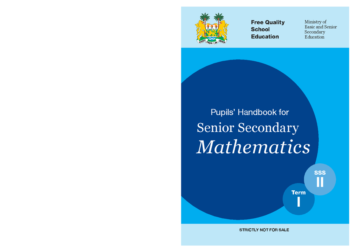 Pupil Handbook for SSS 2 Mathematics Term I: Lesson Plans & Activities ...