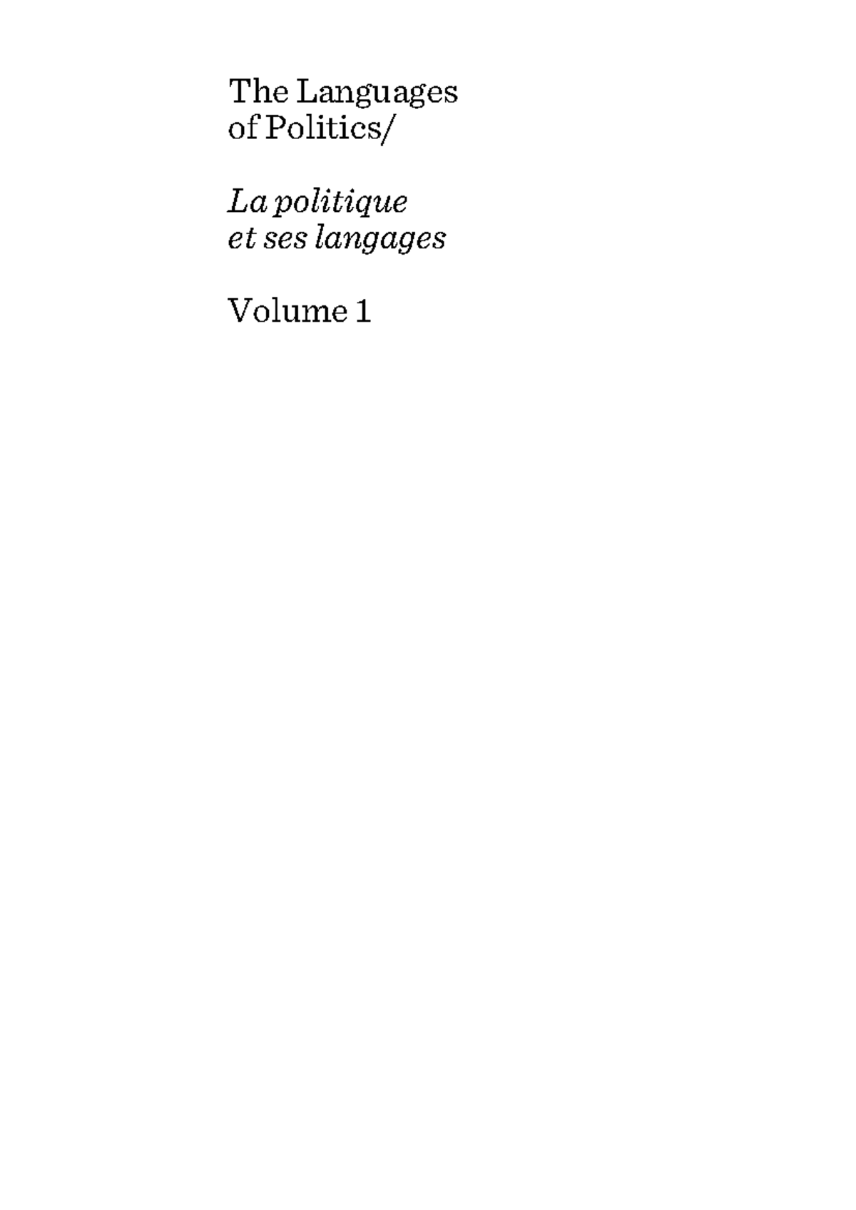Readings in Political Language: Metaphor and Discourse Analysis - Studocu