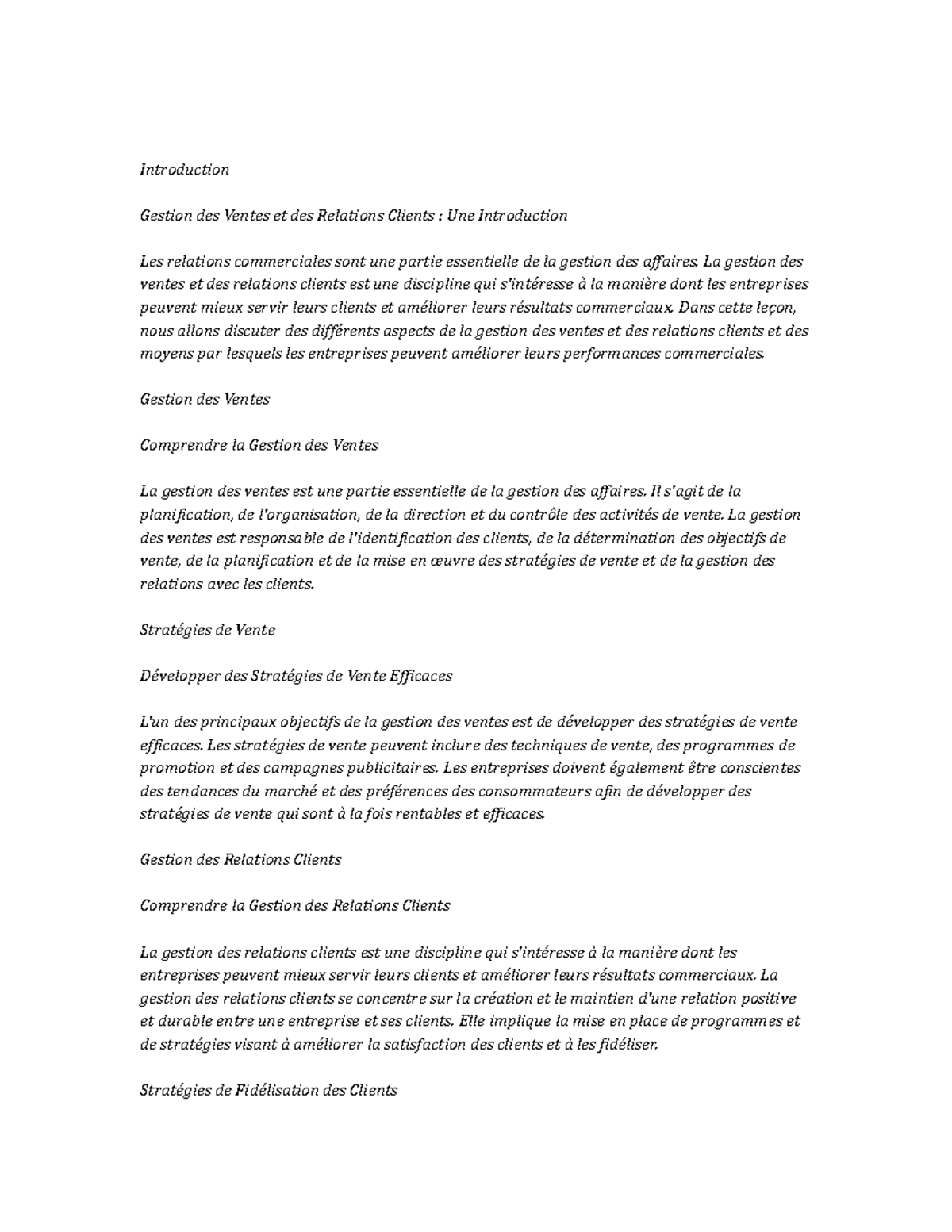 Sales and Customer Relationship Management note study - Introduction ...
