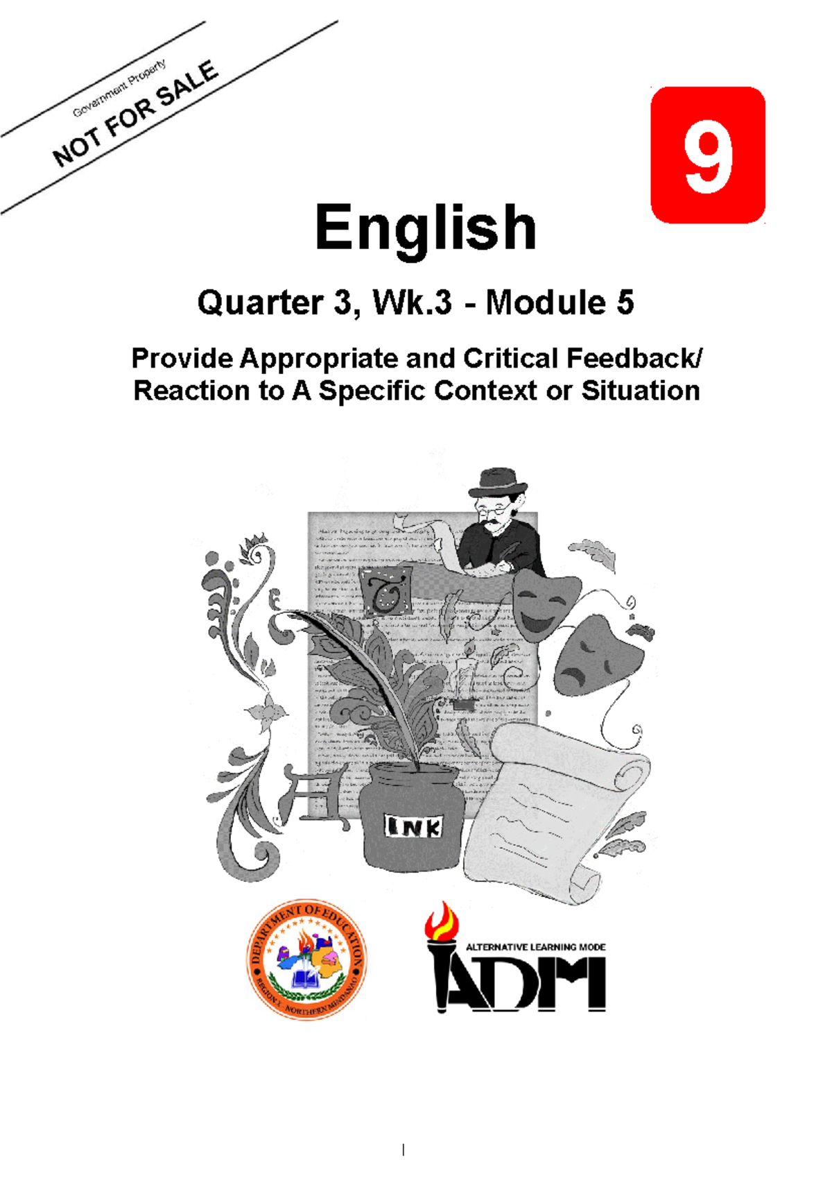 English 9 Q3 M5 Wk3: Provide Critical Feedback in Context v2 - Studocu