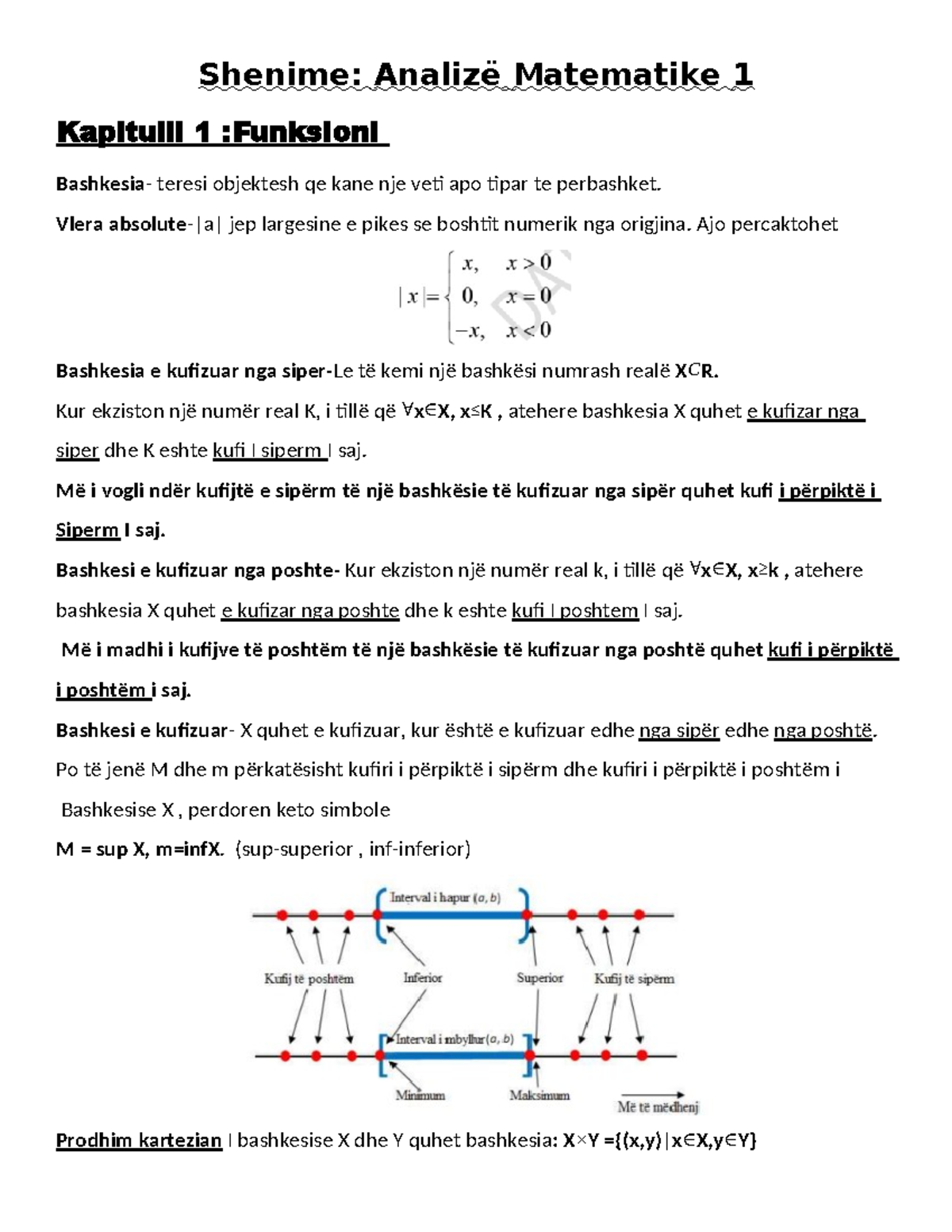 Analizë Matematike 1 - Shenime të Detajuara mbi Funksionet dhe ...