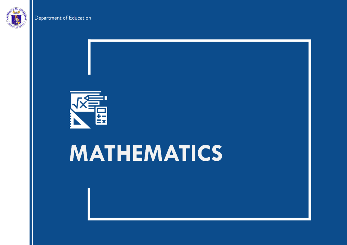 K to 12 Melcs with CG Codes Mathematics - Grade Level: Grade 1 Subject ...