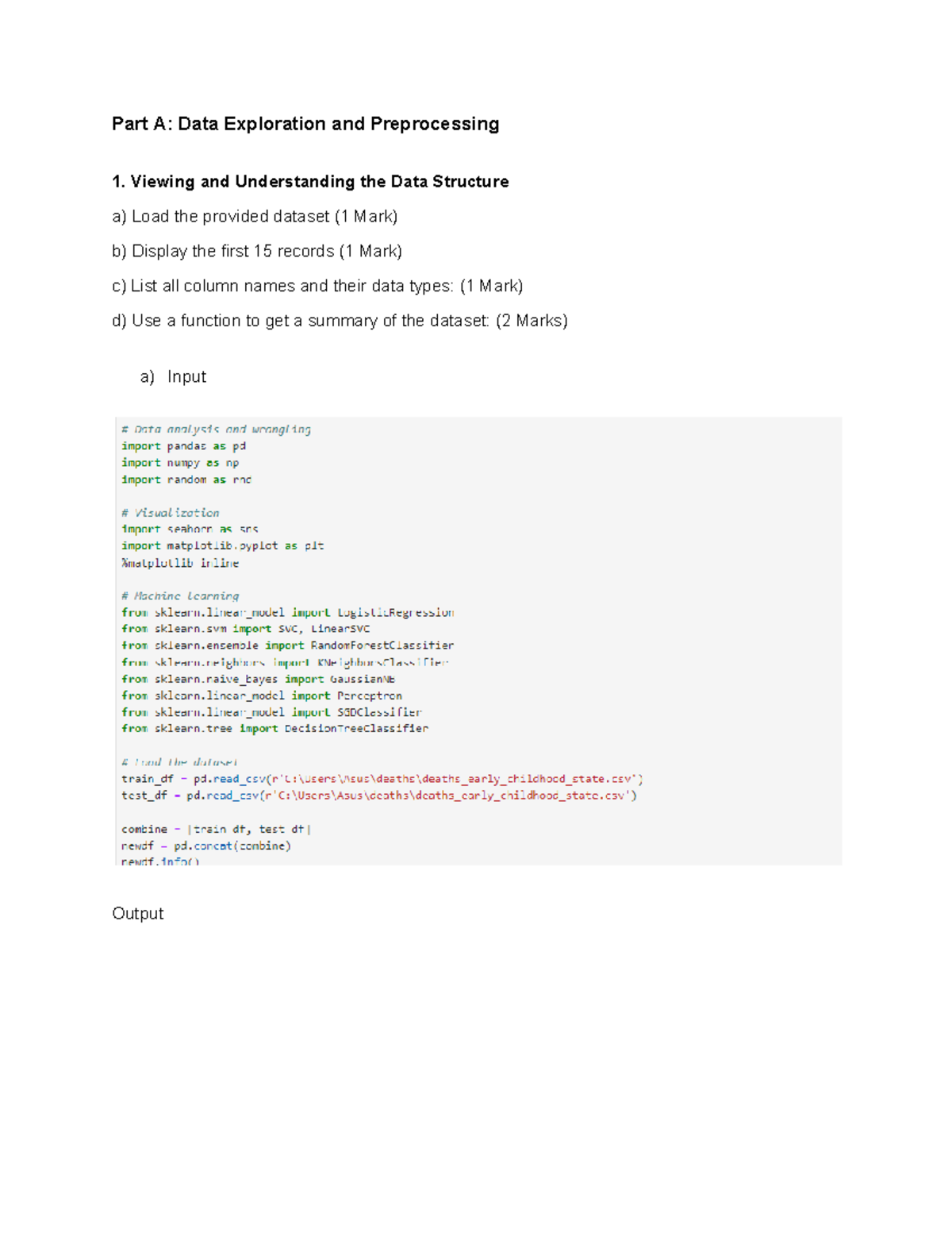 LAB TEST ICT550: Data Exploration, Preprocessing & Visualization - Studocu