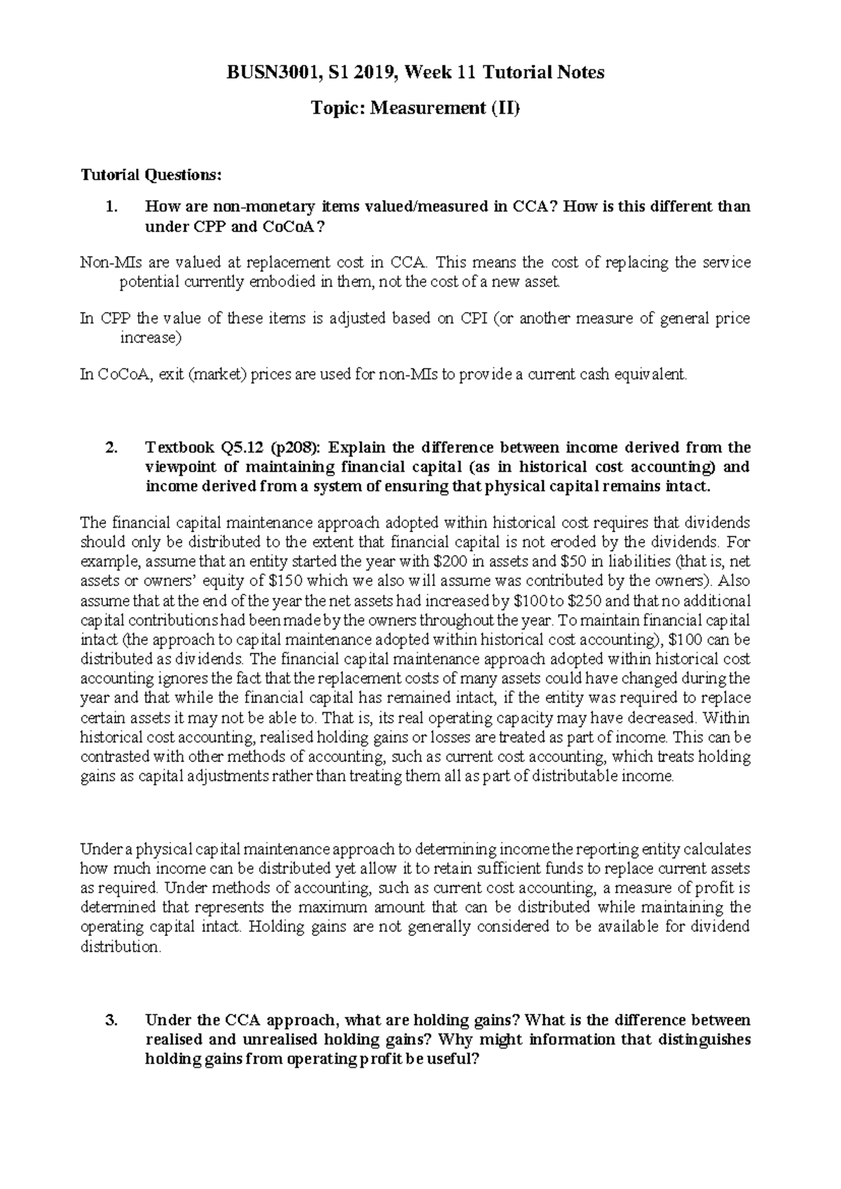 Tutorial Notes - Week 11 - Measurement 2 - Warning: TT: undefined ...