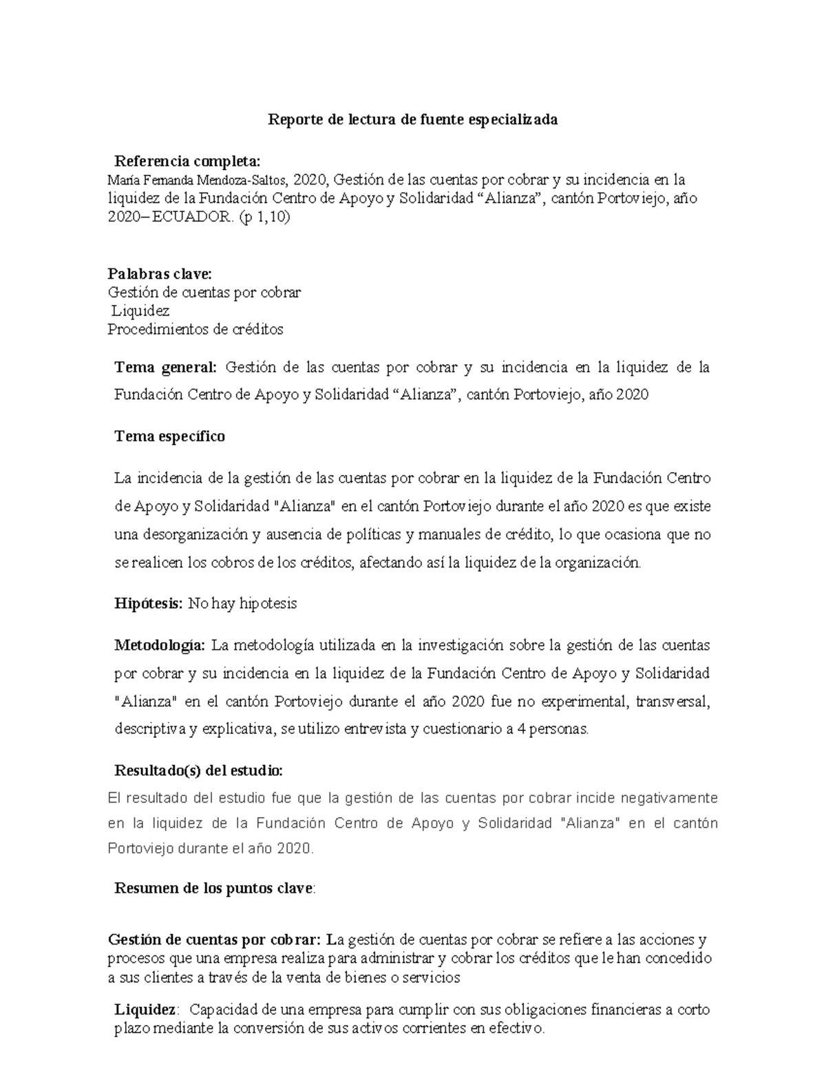 Reporte+de+lect Cx C - Reporte de lectura ejemplo - Reporte de lectura de fuente especializada ...