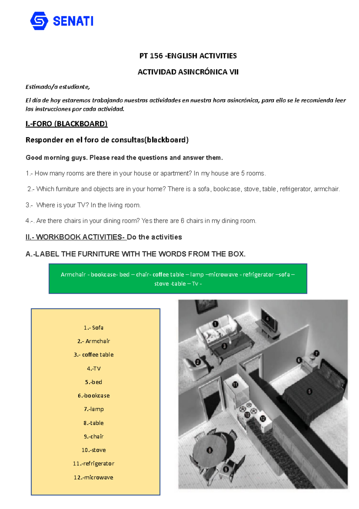 PT 156 English Activities- 7TH Clase Asincrónica - PT 156 -ENGLISH ...