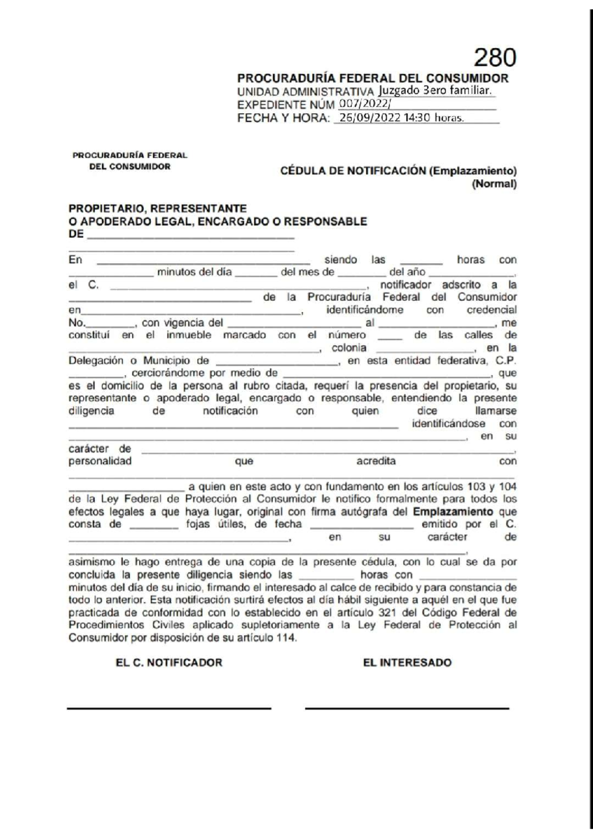 Cédula de Emplazamiento: Conceptos y Requisitos Esenciales - Studocu