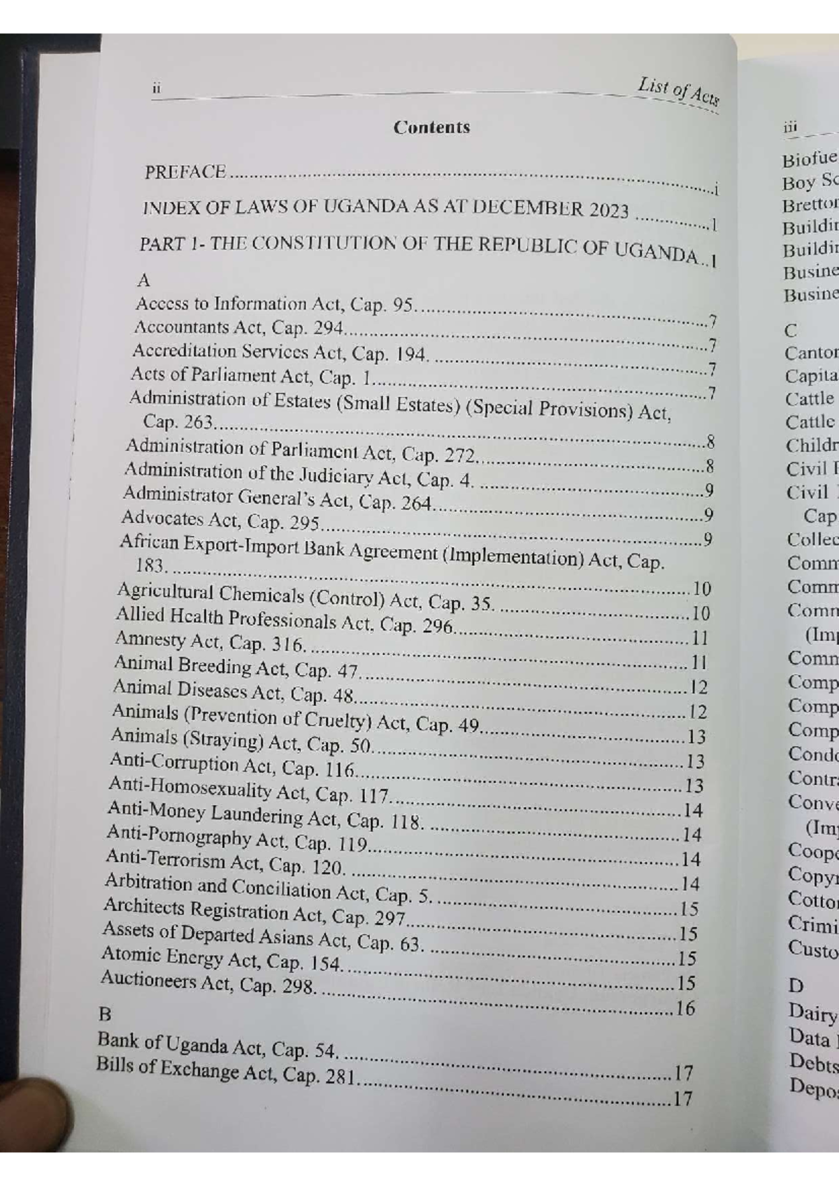 Index of Revised Laws - Lecture Notes for Legal Studies - Studocu