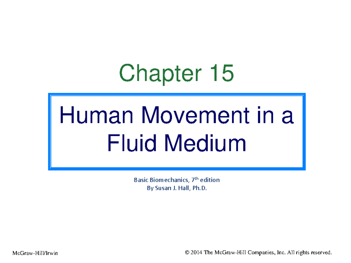 Lecture notes, lecture 15 - Basic biomechanics chapter 15 - Chapter 15 ...