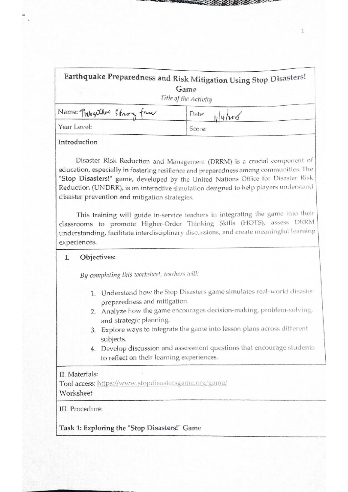 Earthquake Preparedness & Risk Mitigation: Stop Disasters! Game Guide ...
