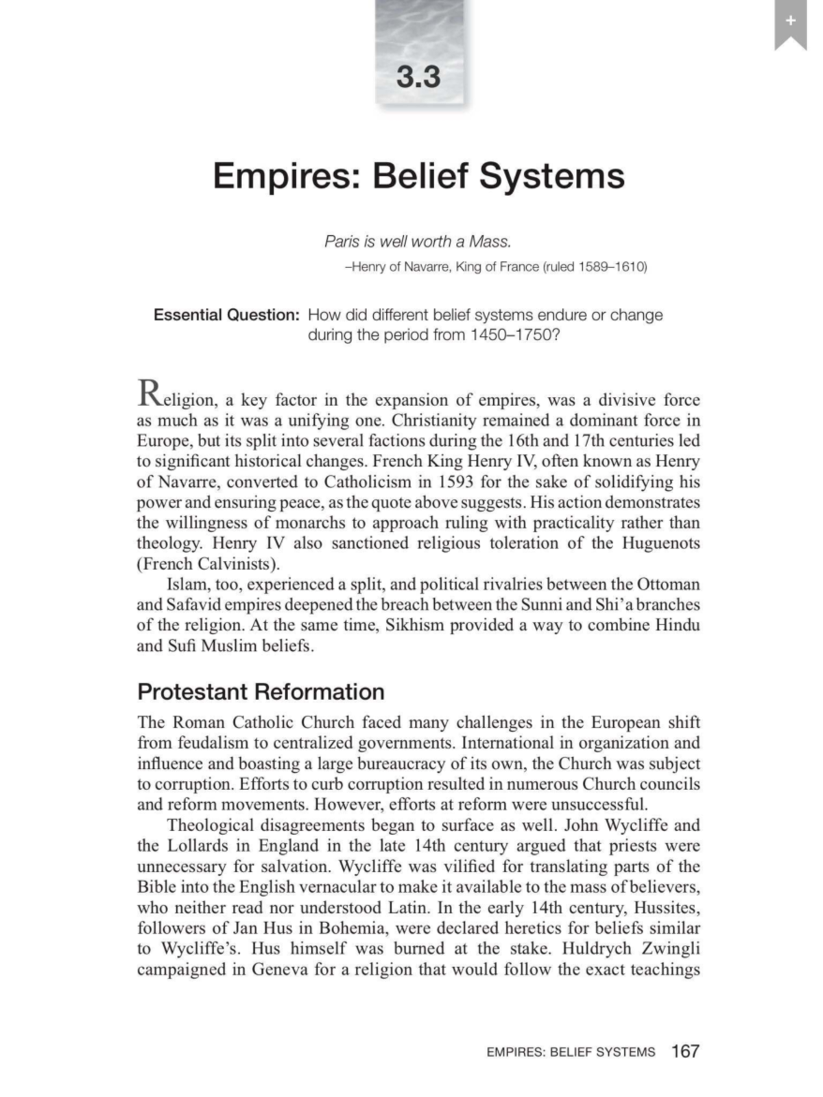 Empires and Belief Systems: Changes and Continuities in Religion (HIST ...