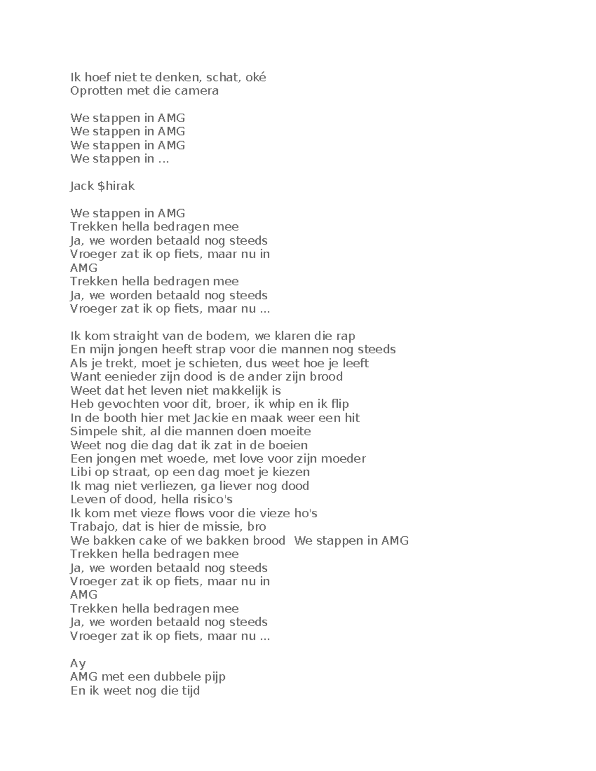 Document (27) - Analyse van de AMG Rap Opdracht - Studeersnel