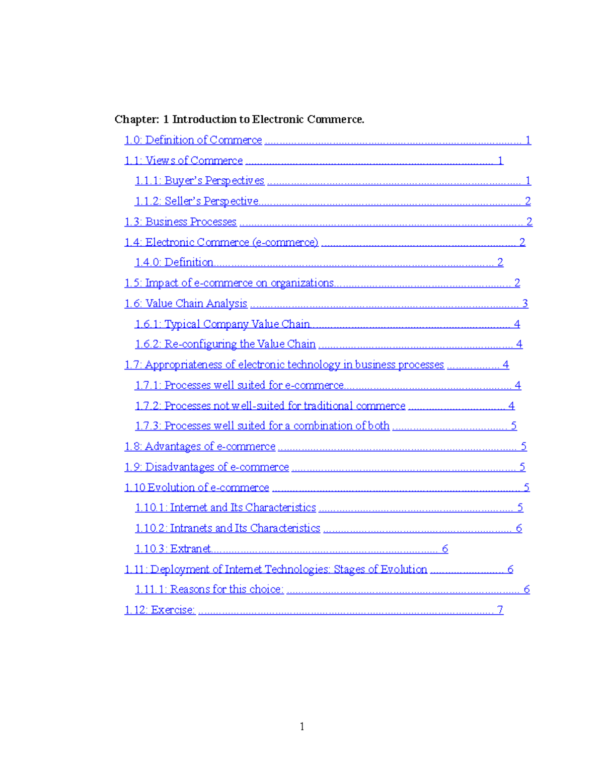 E-Commerce Notes Overview: Key Concepts and Insights - Studocu