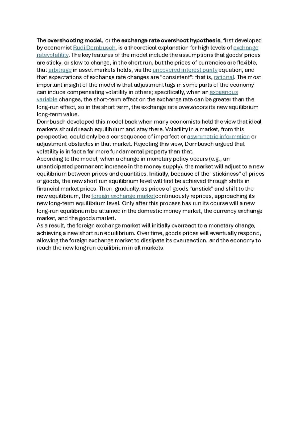 Exchange Rate Overshooting Model Overview: Key Insights & Dynamics ...