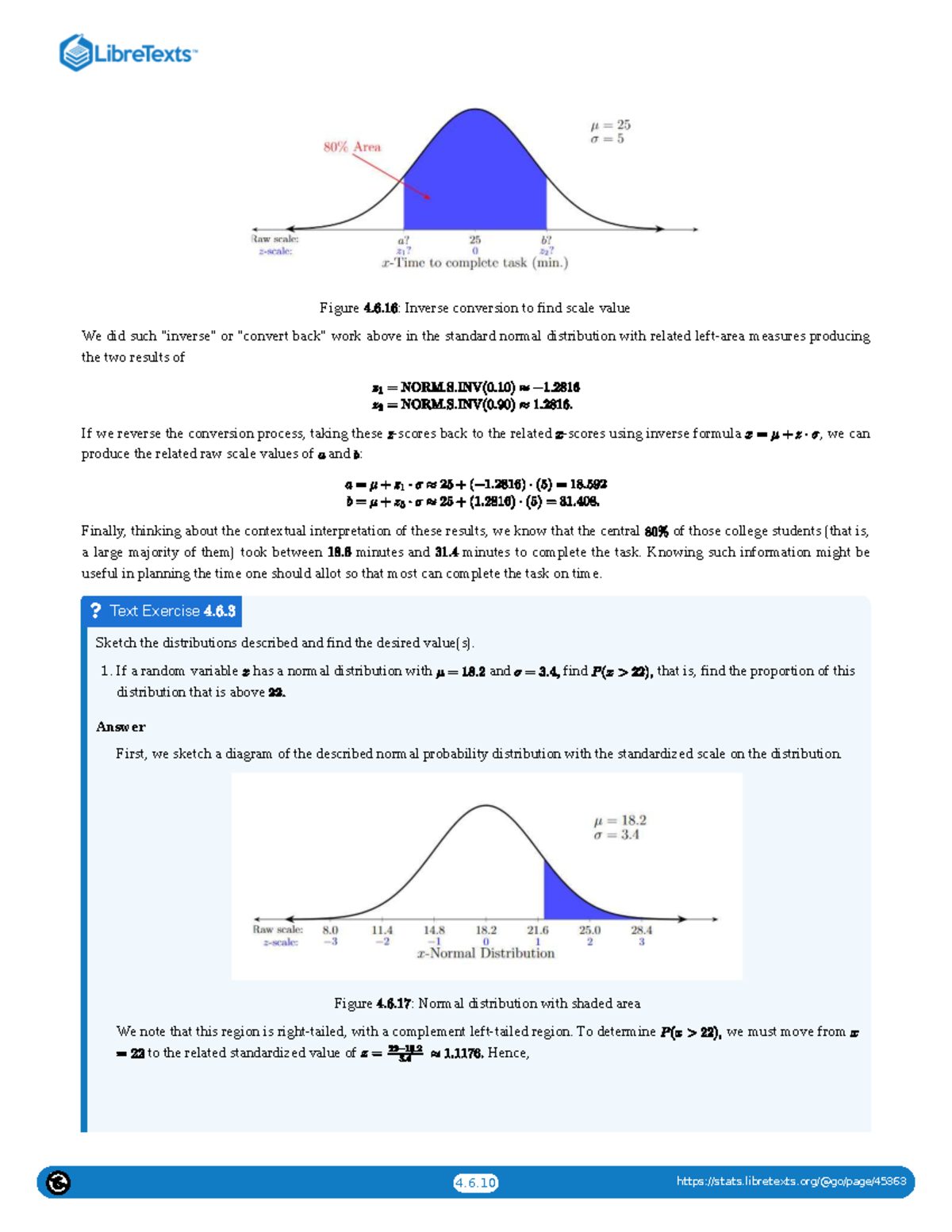 Elements of Statistics: Inverse Conversion & Normal Distribution ...