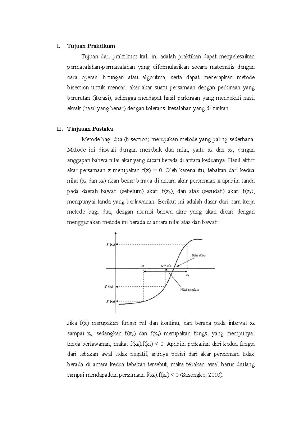 Metode Bisection dalam Mencari Akar Persamaan Non-Linear - Studocu