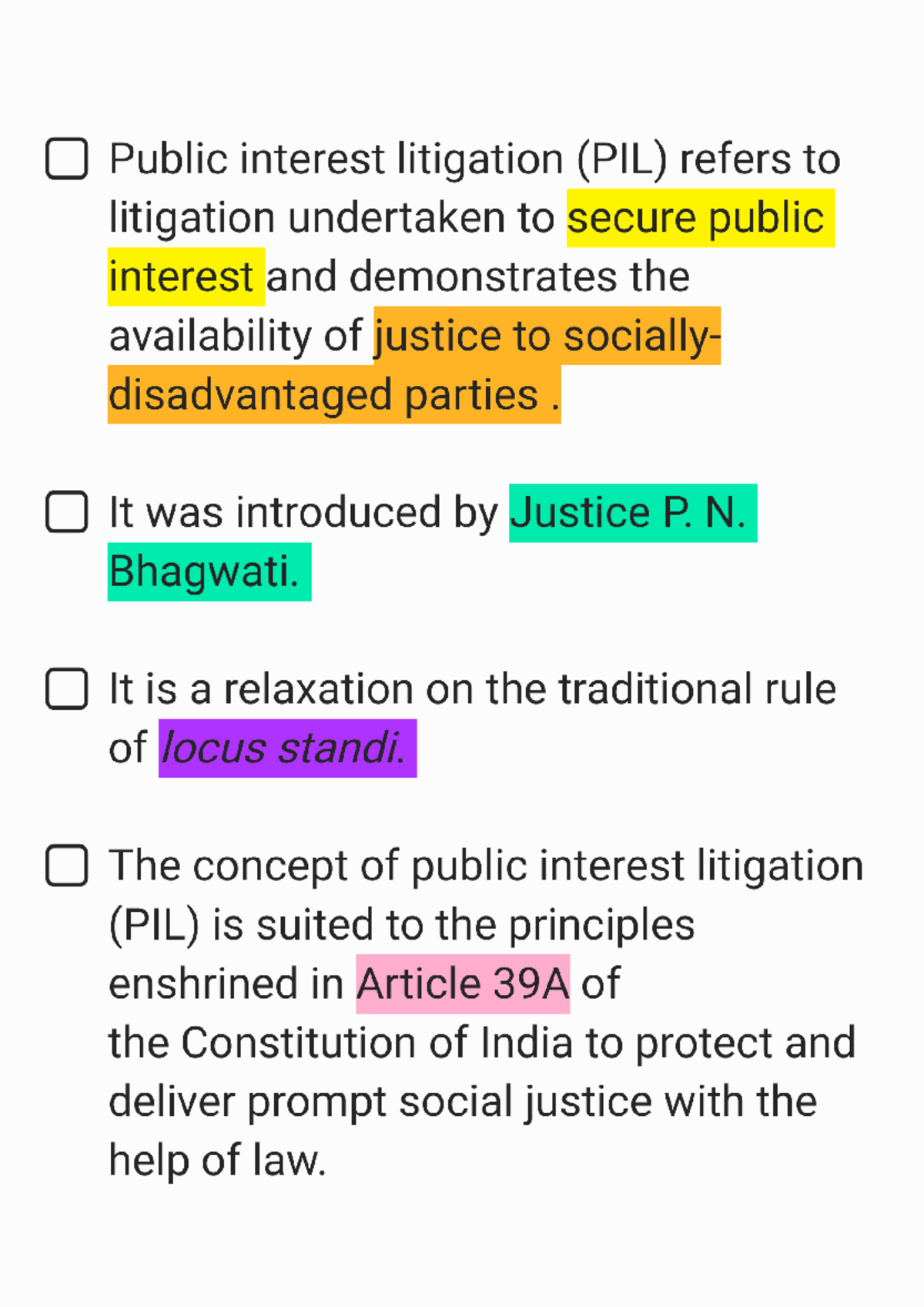 Public Interest Litigation: Understanding Key Concepts and Impact - Studocu