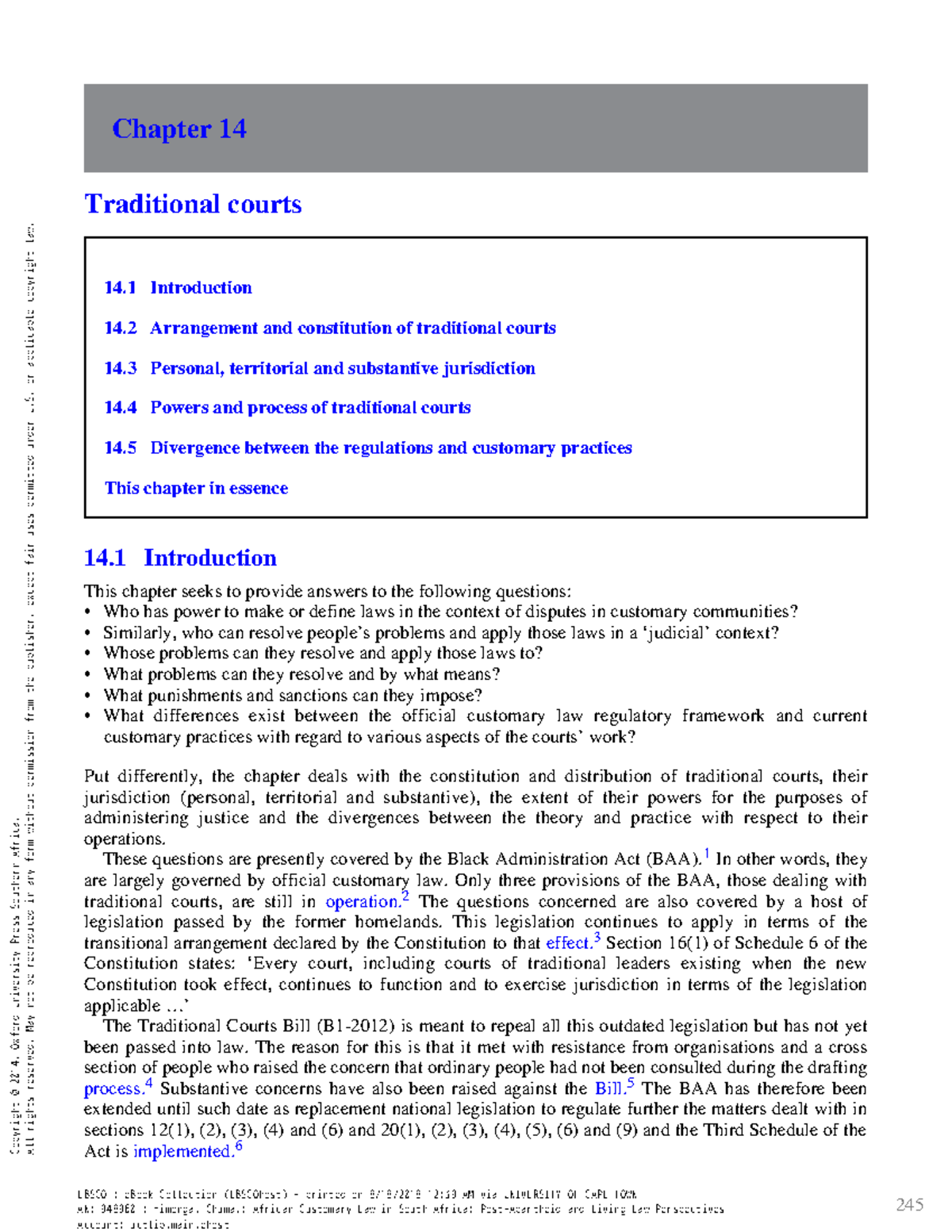 Traditional Courts - Jurisdiction, Powers, and Customary Practices ...